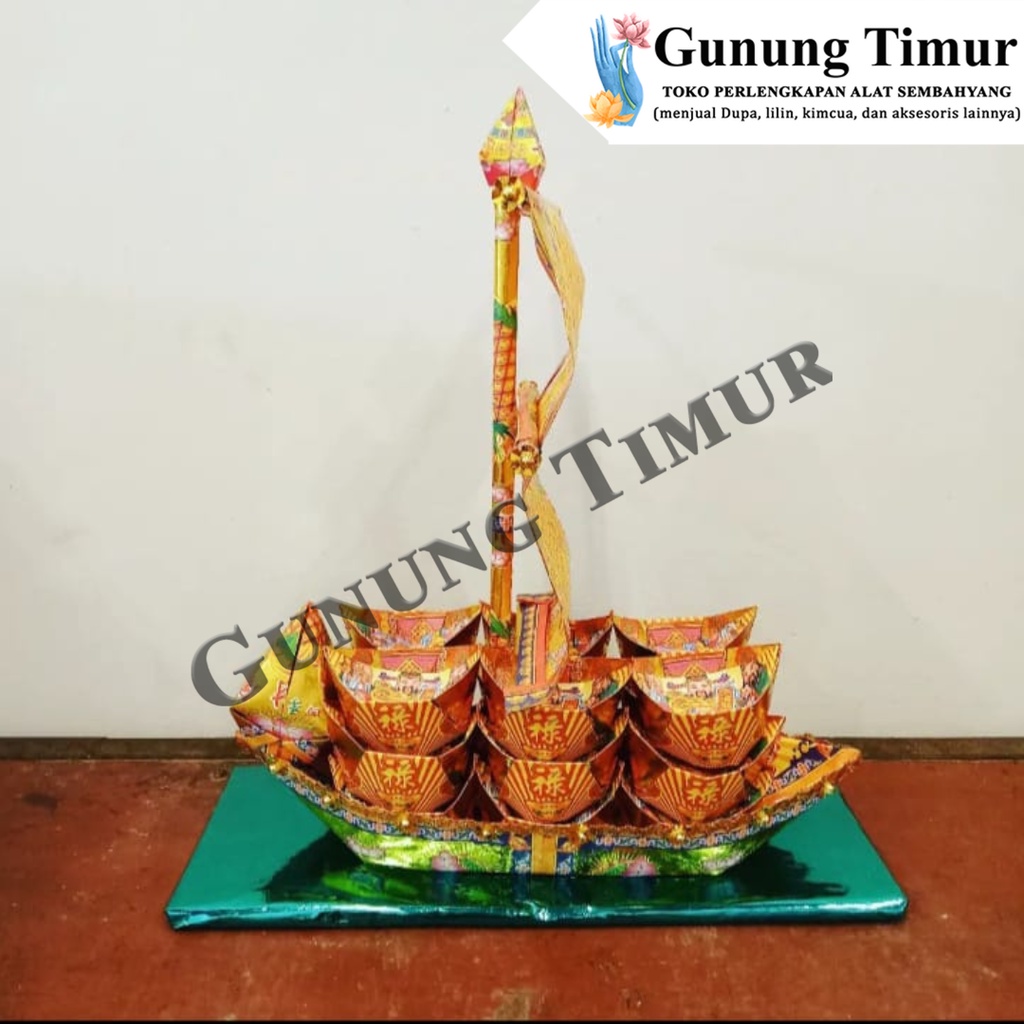 LAYAR Folding Fortune Sailboat / Prayer Paper Model Yenpao Transport ...