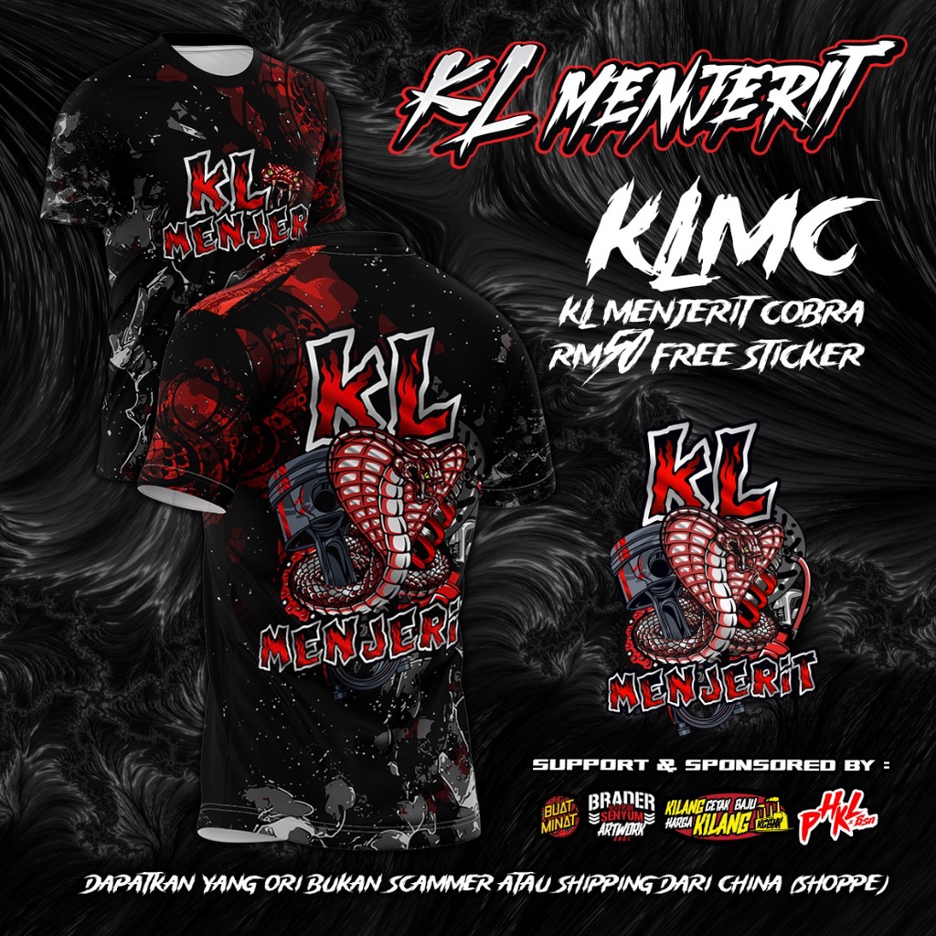 [ORIGINAL] KLMC KL MENJERIT COBRA LIMITED EDITION SUBLIMATION JERSI ...