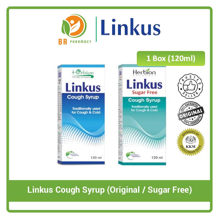 Linkus Cough Syrup - 120ml (Original / Free Sugar) | Shopee Malaysia
