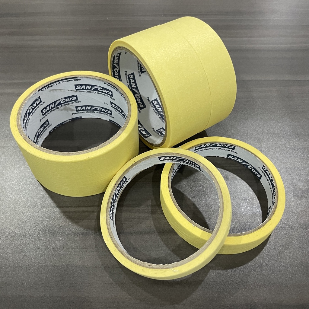 SANCora® Masking Tape (Tape Kertas) Tape Kertas 12mm (1/2"),18mm (3/4 ...