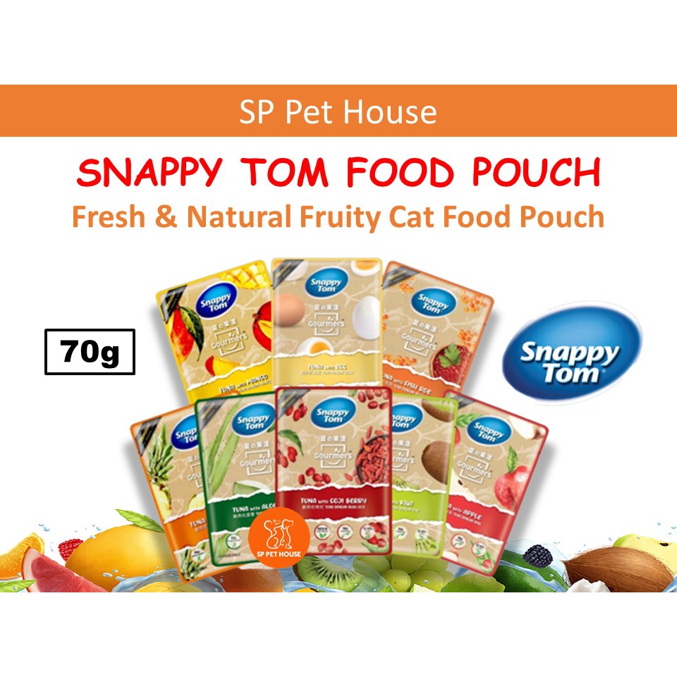 **PKT** Snappy Tom Gourmers Series Cat Food Pouch 70g / Healthy Series ...