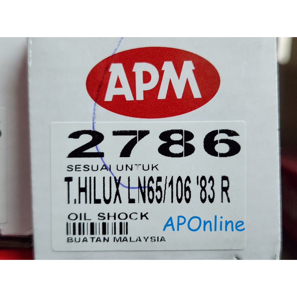 (APM) Toyota Hilux LN65 / LN106 1991-1999 Shock Absorber (Oil) | Shopee ...