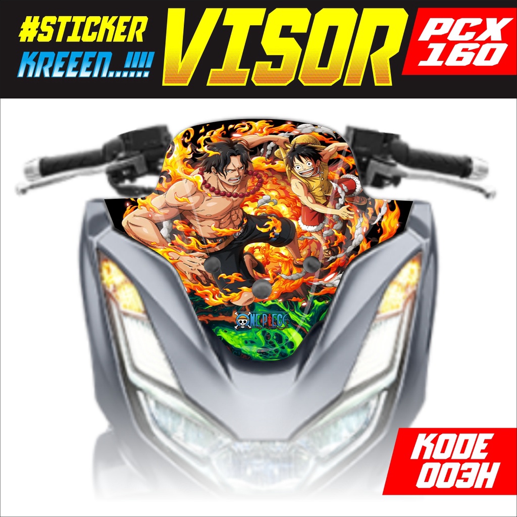 Vynil STICKER For VISOR ALL NEW PCX 160 - DECAL WINDSHIELD PCX 160 ...