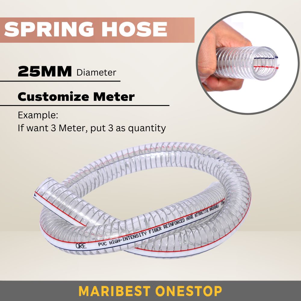 Spring Hose Transparent PVC Plumbing Hose Water Pump Plastic Pipe ...