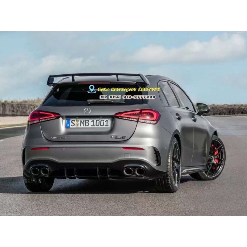 Mercedes Benz W177 AMG Spoiler ABS Gloss Black A45 Style A-Class ...