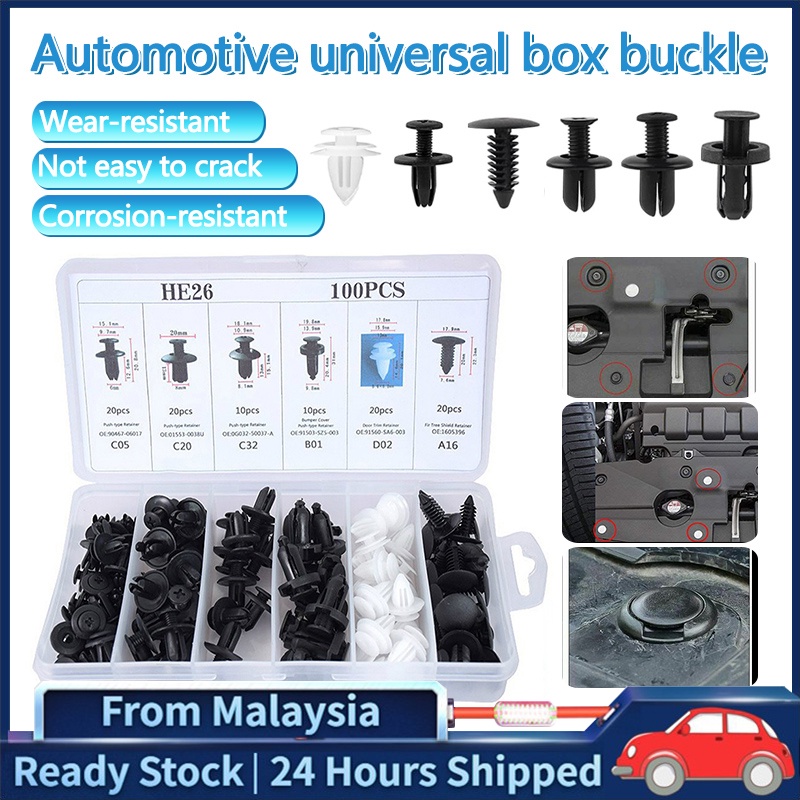 100/655PCS Car Rivet Car Clip Car Fastener Car Bumper Clips Rivet AUT ...