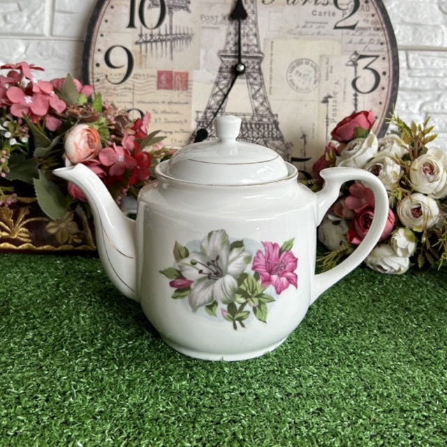 Nostalgia Teko Lama Bunga Kangkung lukis standard size | Shopee Malaysia