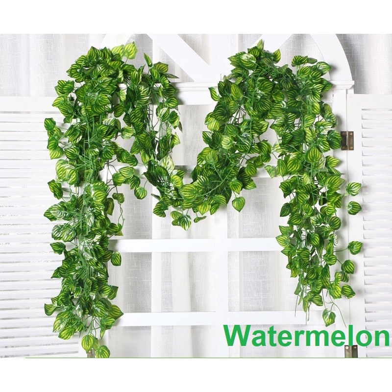 200CM HANGING IVY LEAF Artificial Plant Leaves Green Leaf Daun Hiasan ...