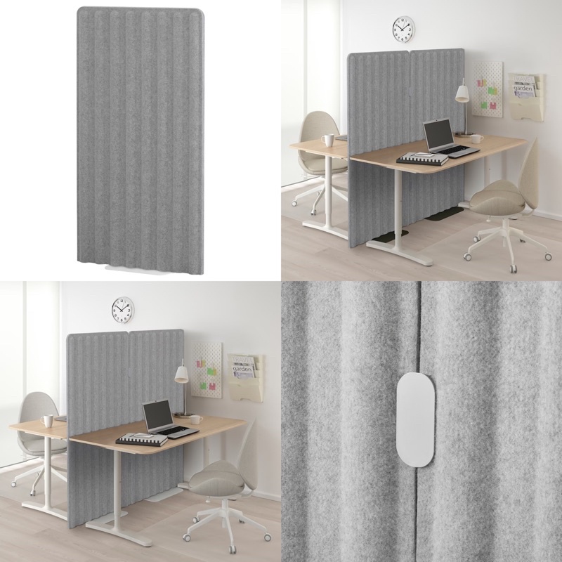 IKEA Eilif Privacy Screen Office Desk Table Divider Freestanding ...