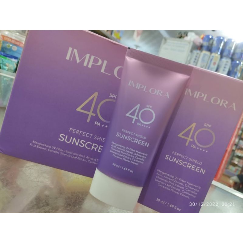 Sunscreen Implora SPF 40 PA++++ Perfect Shield 50ml / l.69 fl oz ...