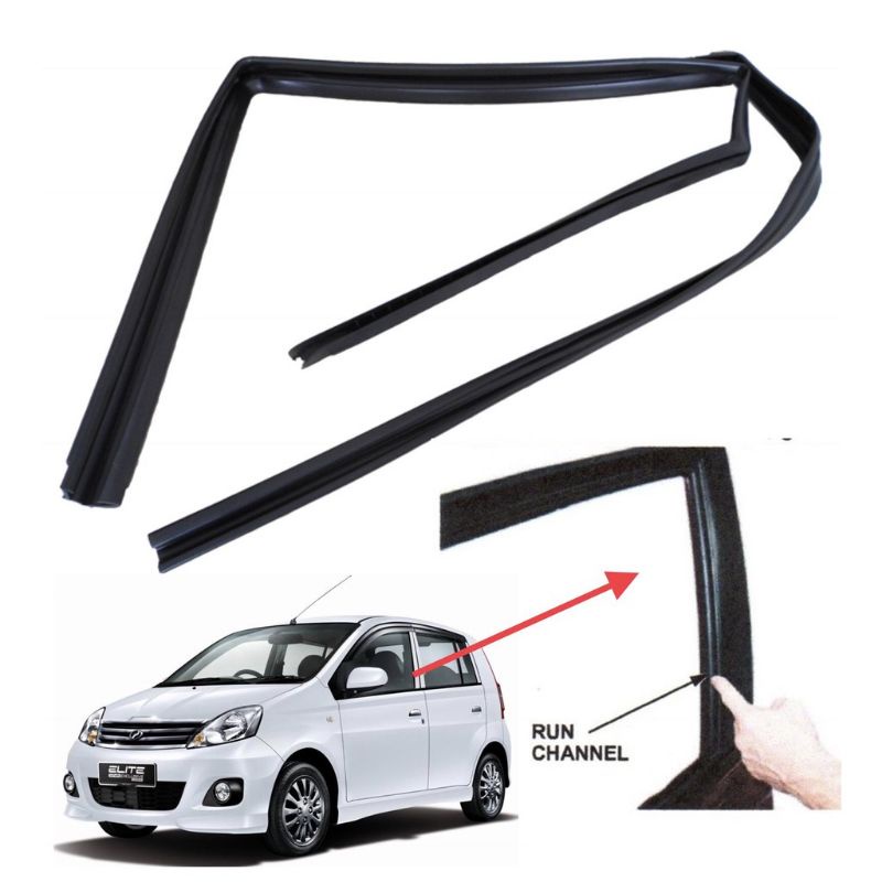 VIVA ALL MODEL DOOR RUN CHANNEL / GETAH CERMIN PINTU / RUBBER ...