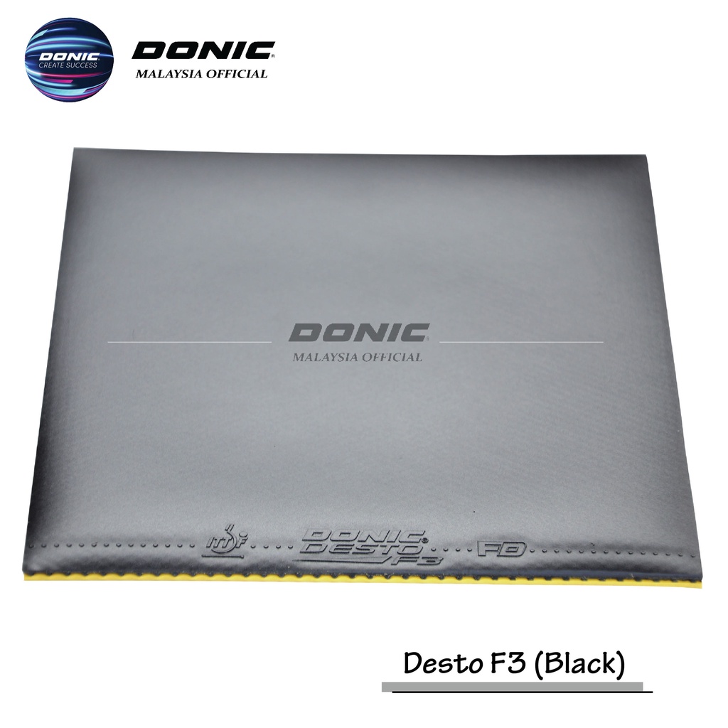 Donic Desto F3 Soft Satisfying Sound Table Tennis Rubber | Shopee Malaysia