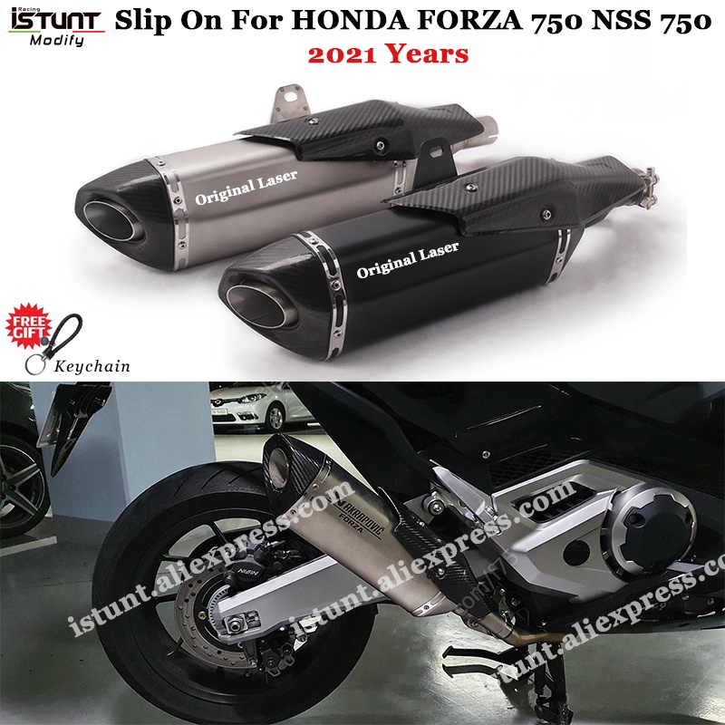 Motorcycle Exhaust For HONDA Forza 750 Nss750 Escape Modified Middle ...