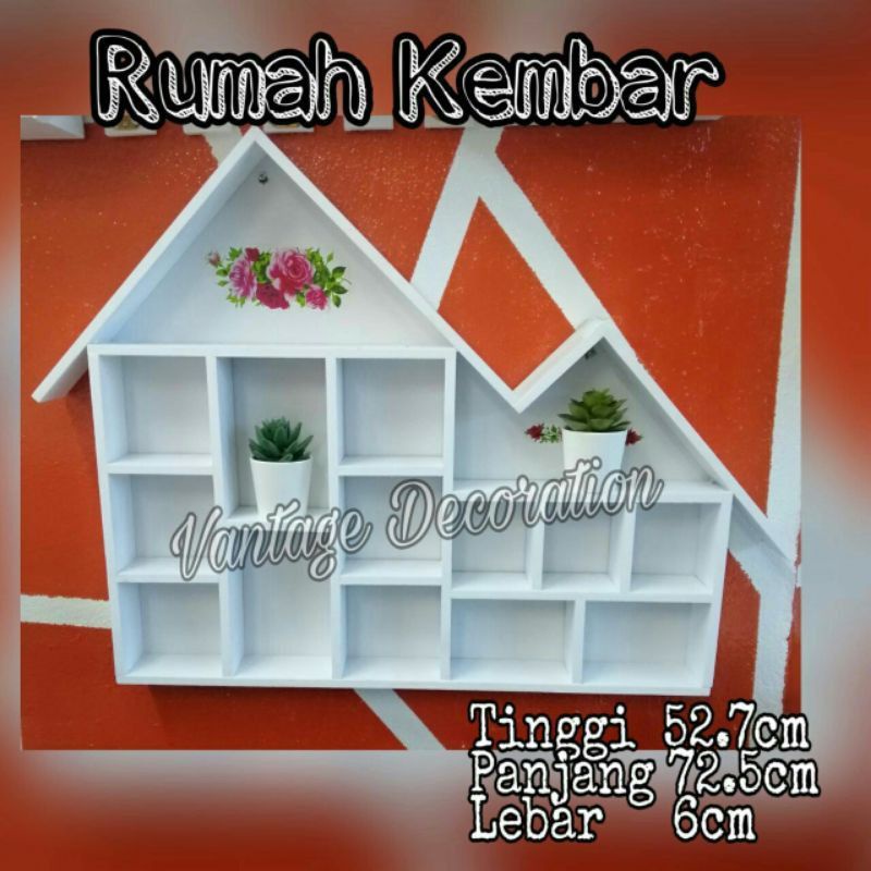 Rak Perhiasan Rumah Gantung Kayu Vantage | Shopee Malaysia
