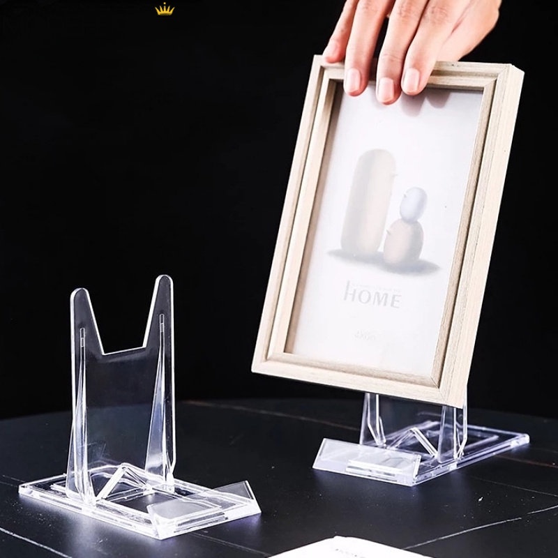 2 Pcs Books Photo Frame Postcard Stand Clear Acrylic Display Easels ...