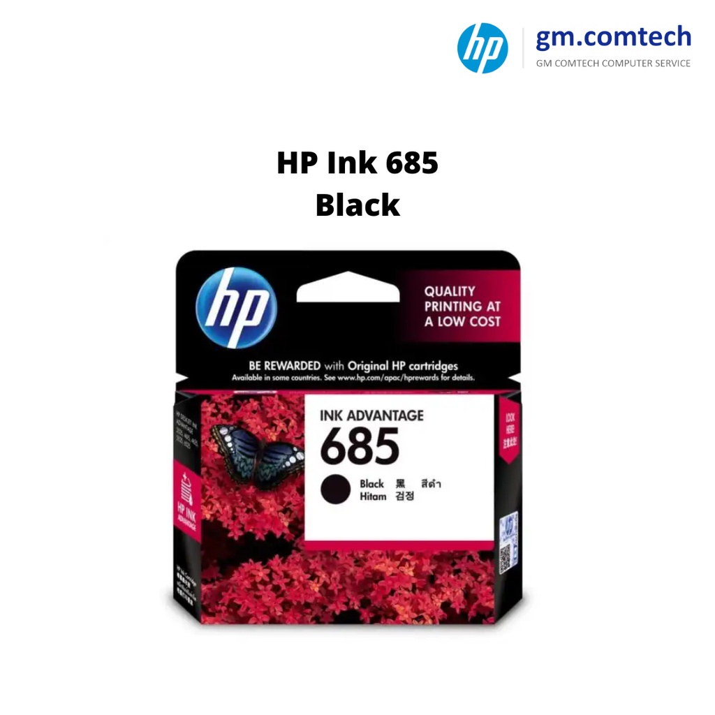 HP Ink BK/M/Y/C 685 Printer HP Deskjet Ink Advantage 3525/4615/4625 ...