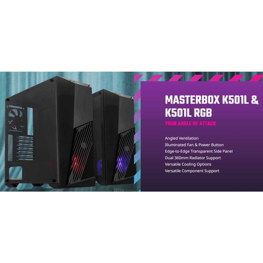 Cooler Master MasterBox K501L RGB Mid Tower PC Case | Shopee Malaysia