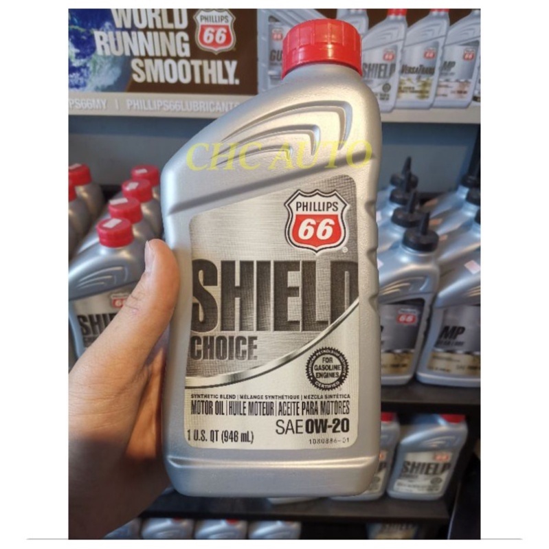 Phillips 66 Shield Choice 0w20 Semi Synthetic 946ml Engine Oil Perodua ...