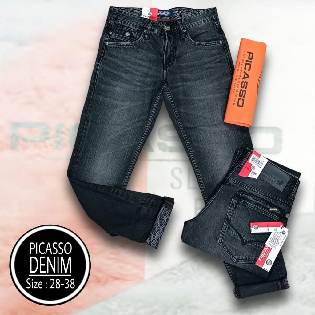Picasso men's long jeans | Picasso jeans | Shopee Malaysia