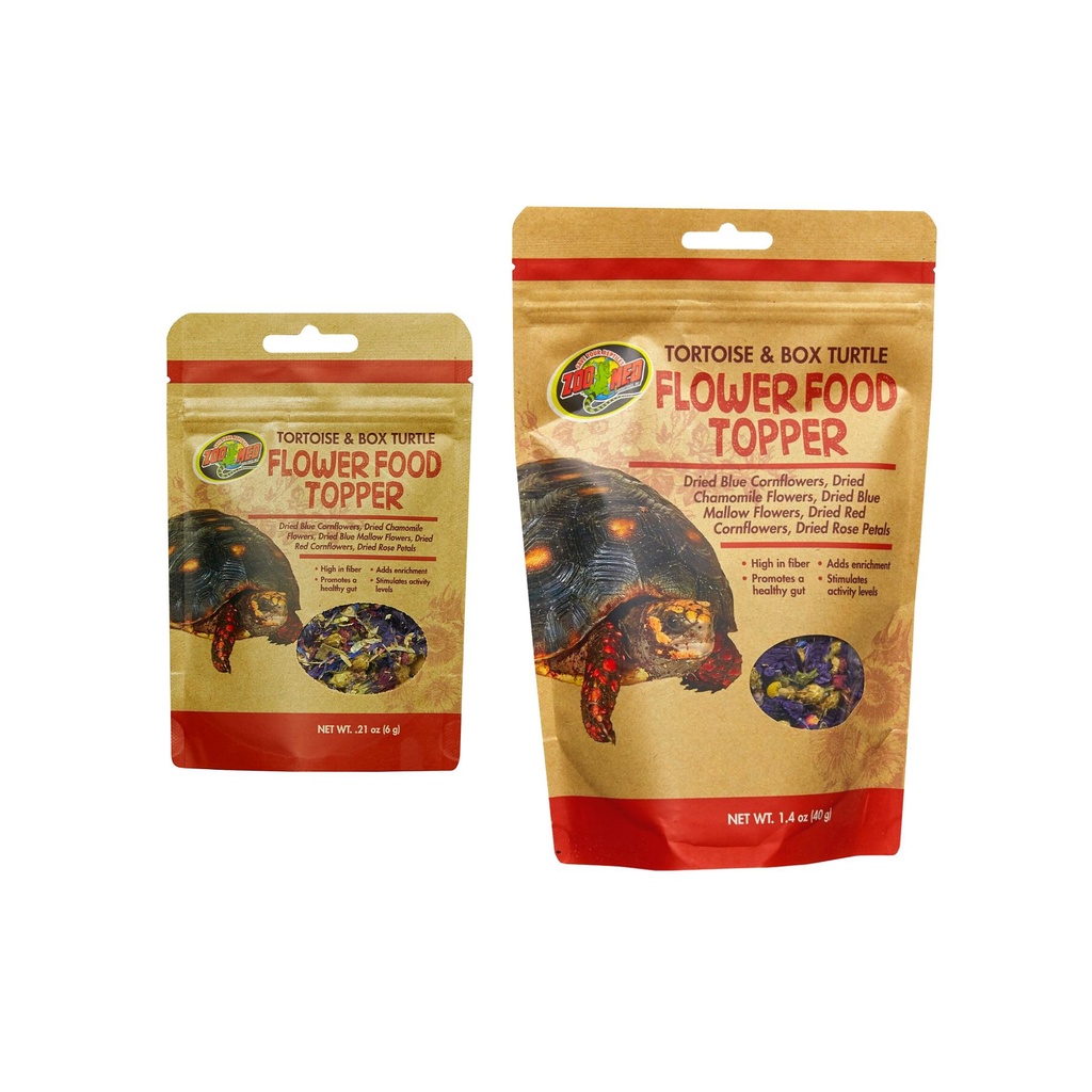 Zoo Med Tortoise & Box Turtle Flower Food Topper (6g & 40g) | Shopee ...
