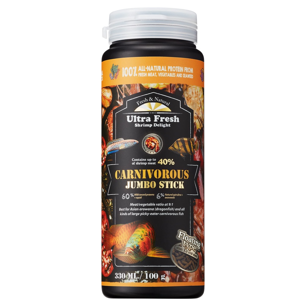ULTRA FRESH CARNIVOROUS JUMBO STICK FOOD - 100G | Shopee Malaysia