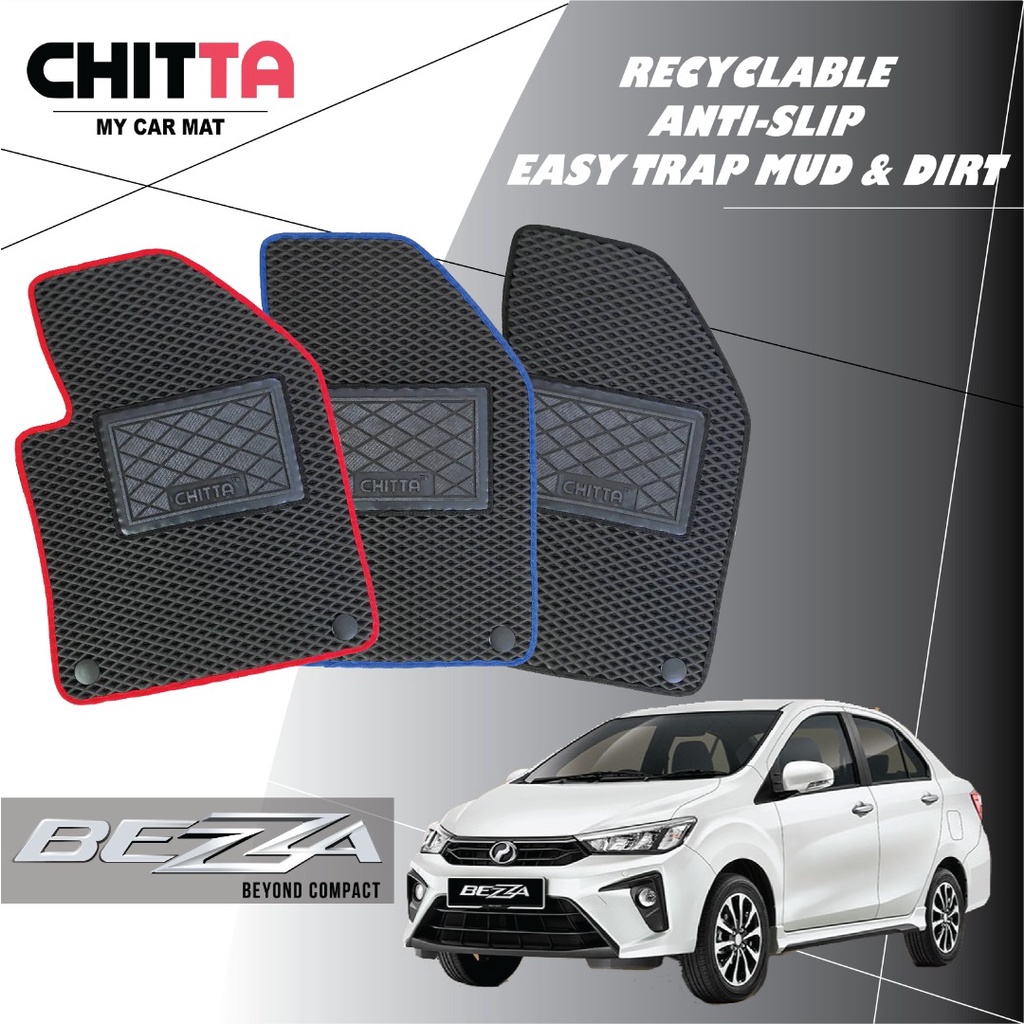 BEZZA Car Mat CHITTA PERODUA BEZZA 2016-Present | Shopee Malaysia