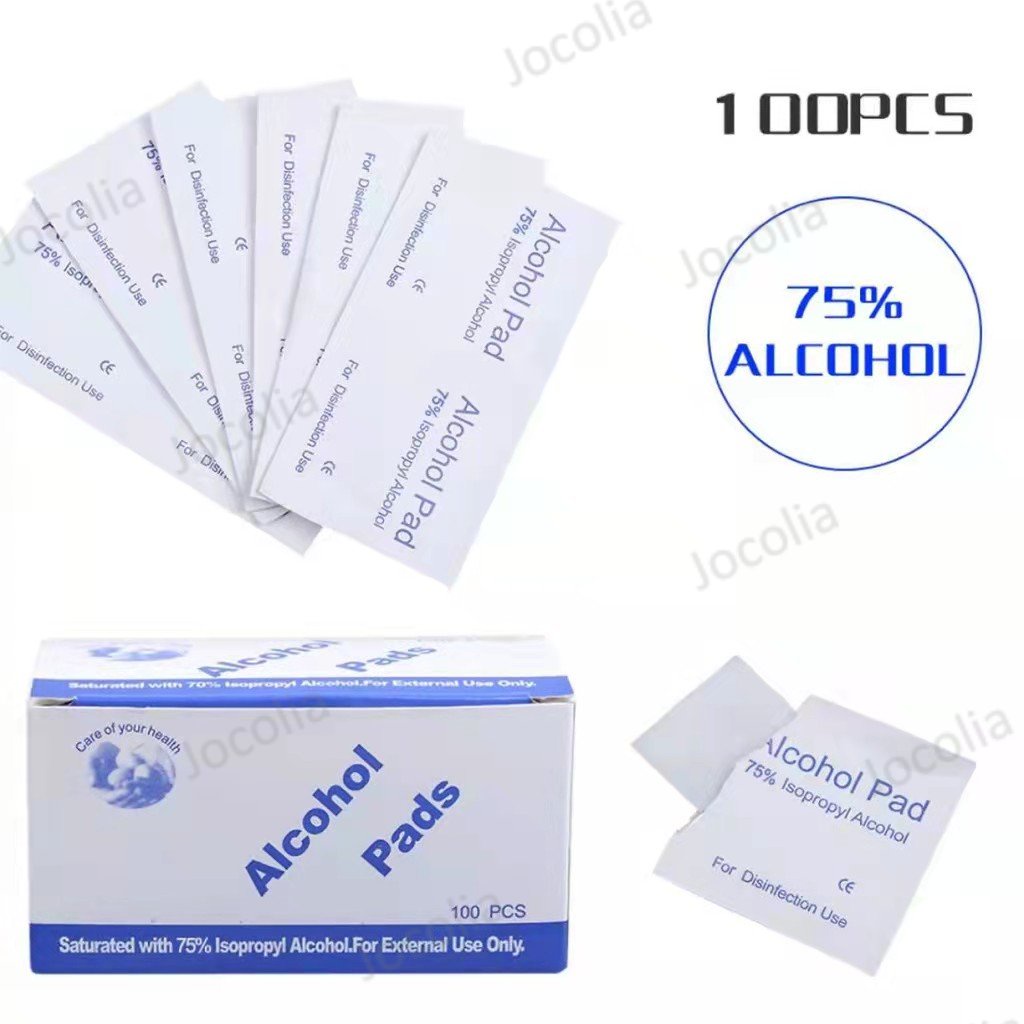 75% Alcohol Swab Alcohol Pad Antibacterial Cleanser Cleaning Sterilization (100's) | Shopee Malaysia