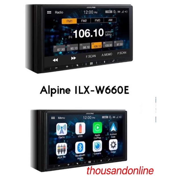 ALPINE ILX-W660E - DIGITAL MEDIA STATION WITH APPLE CARPLAY & ANDROID ...