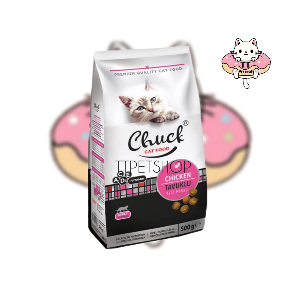 CHUCK CAT DRY CAT FOOD CHICKEN / LAMB 15KG MADE IN TURKEY SUPER QUALITY ...