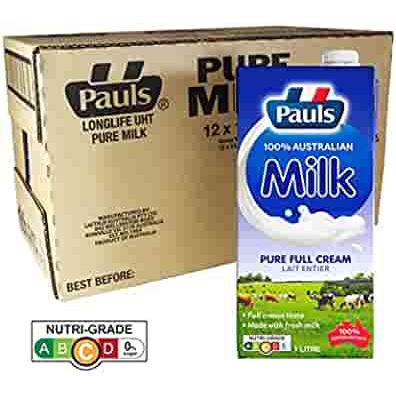 Pauls 100% Australian Milk, Pure Full Cream Milk 12 x 1 Liter | Shopee ...