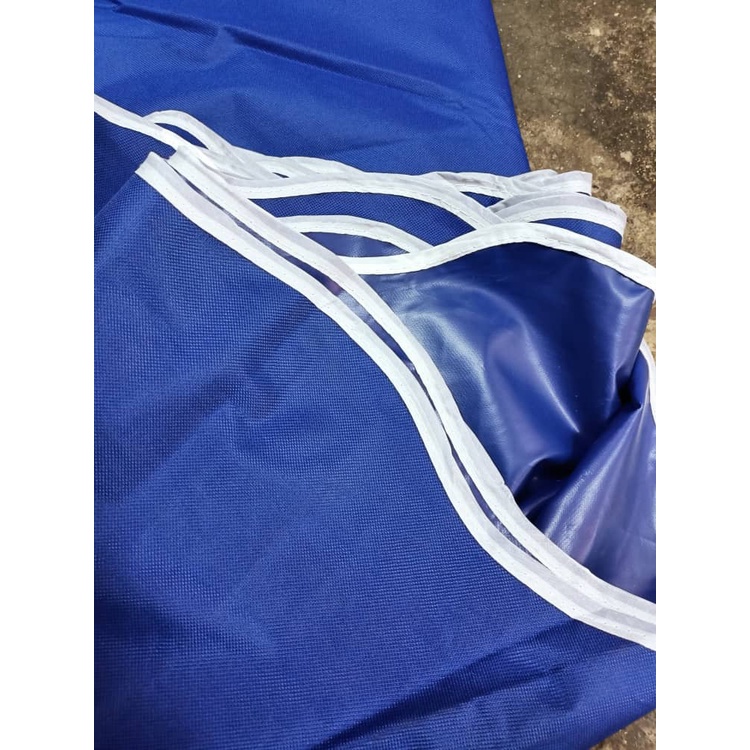 KANVAS KHEMAH NIAGA SAIZ 10X20 (AA) MATERIAL NYLON WARNA BIRU | Shopee ...