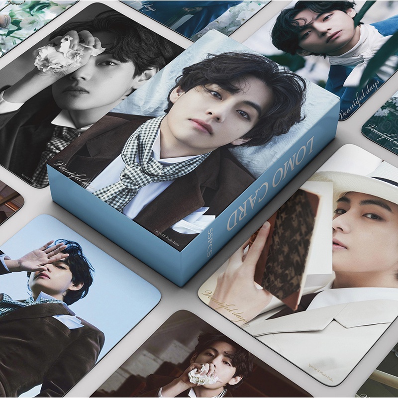 55pcs/box V Photocards 2023 LOMO Card Postcard Collection Card (READY STOCK) | Shopee Malaysia