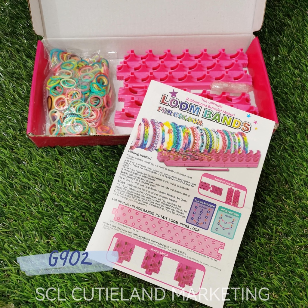 DIY - Family Game Rainbow Loom Band Set Loom Band Storage Box Tali ...