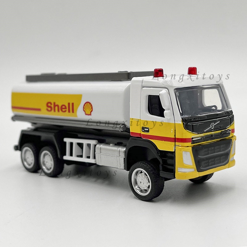 1:72 Diecast Model Toy Volvo Oil Tanker Truck Replica Pull Back Car ...
