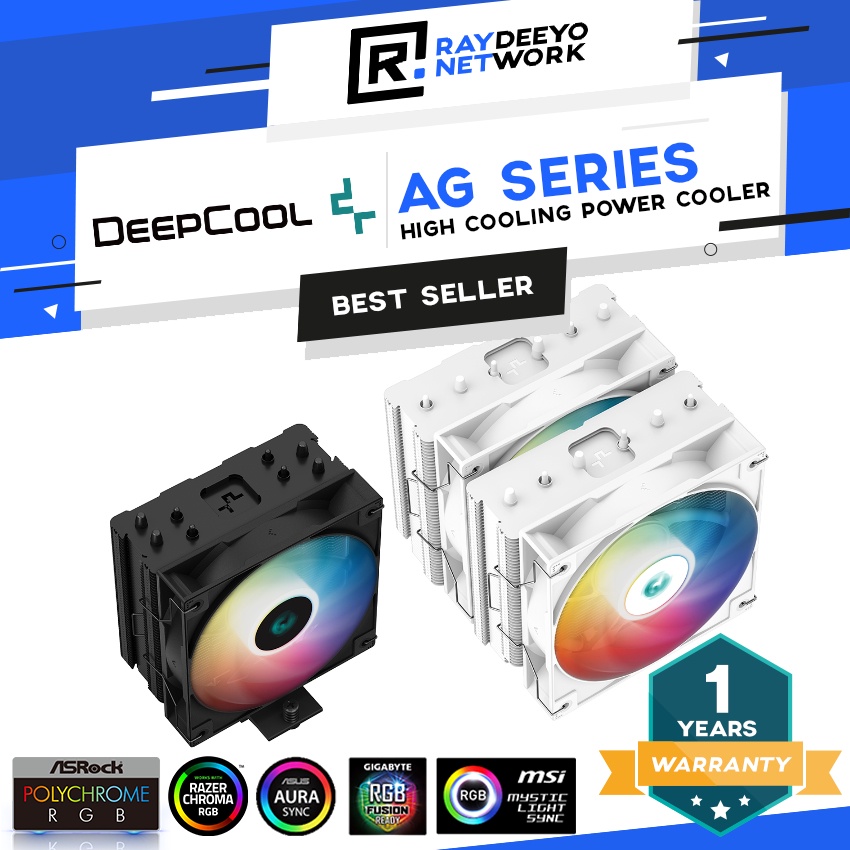 Deepcool AG620 / AG400 ARGB Air Cooler [High Cooling Power Performance ...