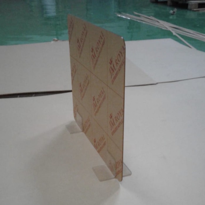 Acrylic PARTITION/ TABLE LIMITER TYPE J CLEAR (3MM) | Shopee Malaysia