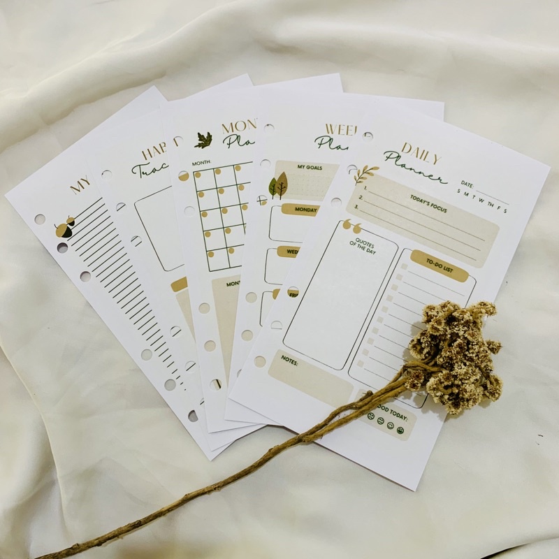 14 _ PDF Printable Refill Binder Contents – Daily Weekly Monthly ...