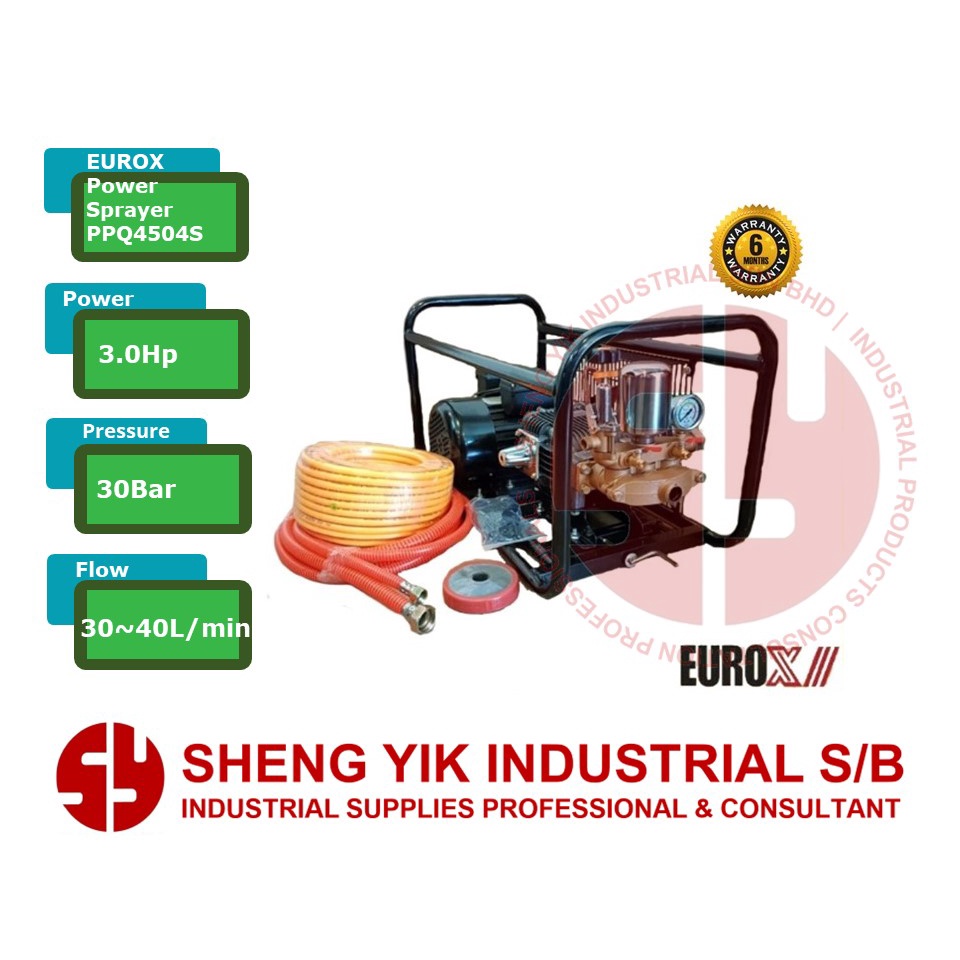 SYI EUROX PPQ4504S Plunger Pump with Motor Set (Full Frame) | Shopee ...