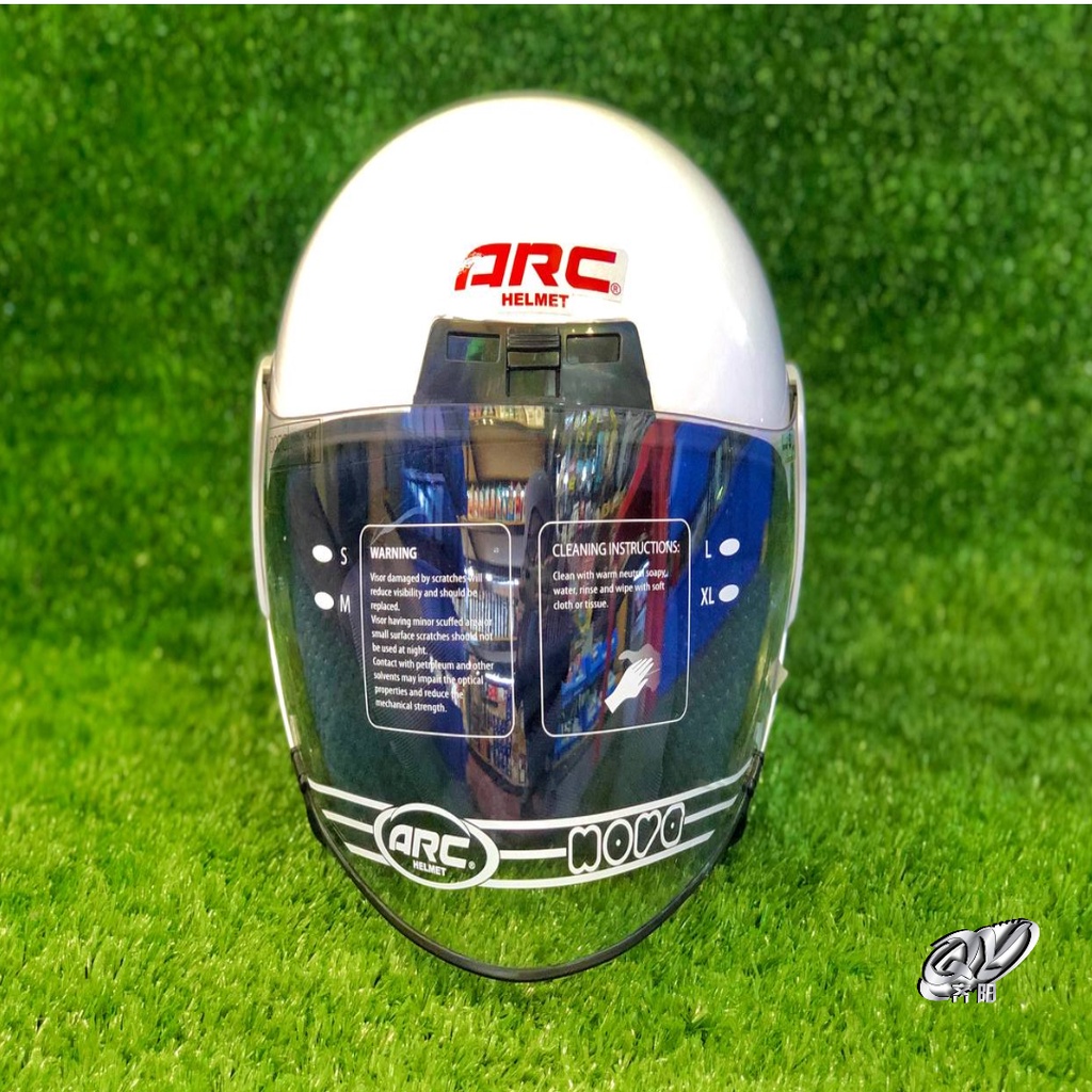 HELMET ARC DISCOVERY WHITE/YELLOW | Shopee Malaysia
