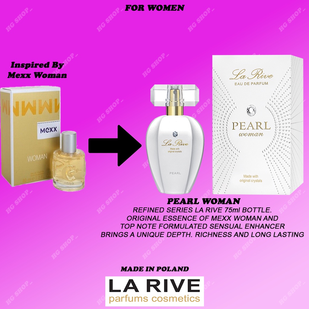 PERFUME LA RIVE PEARL WOMAN EDP 75ml (ORIGINAL) | Shopee Malaysia