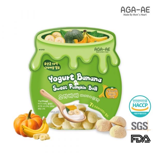 AGA-AE Korean Probiotic Baby Yogurt Ball Snacks Biscuits | Shopee Malaysia