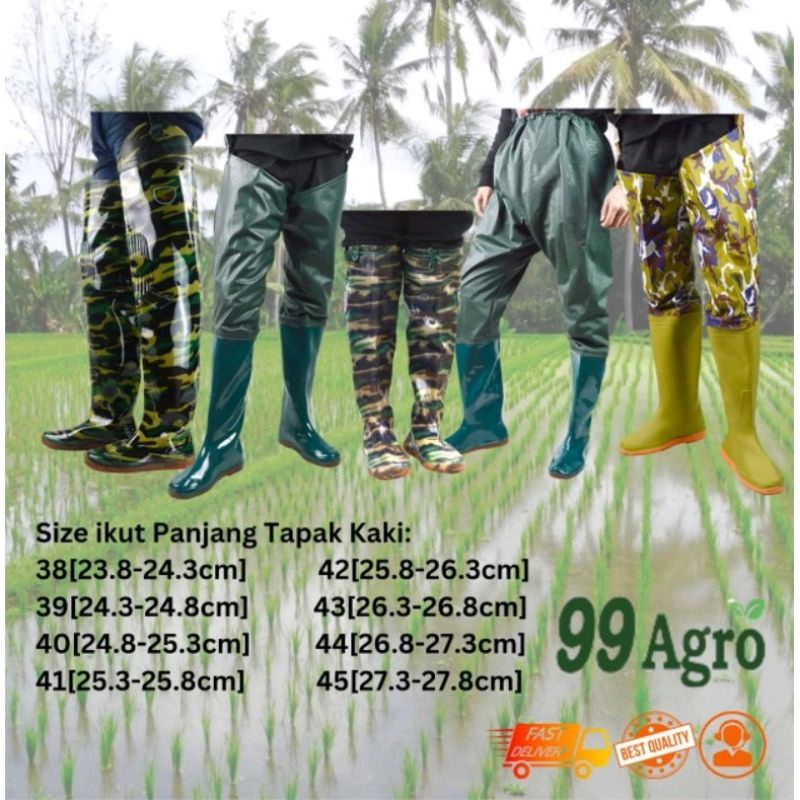 Kasut Bendang panjang/Sawah Padi/Kasut Paha/Kasut Boot/Seluar bendang ...