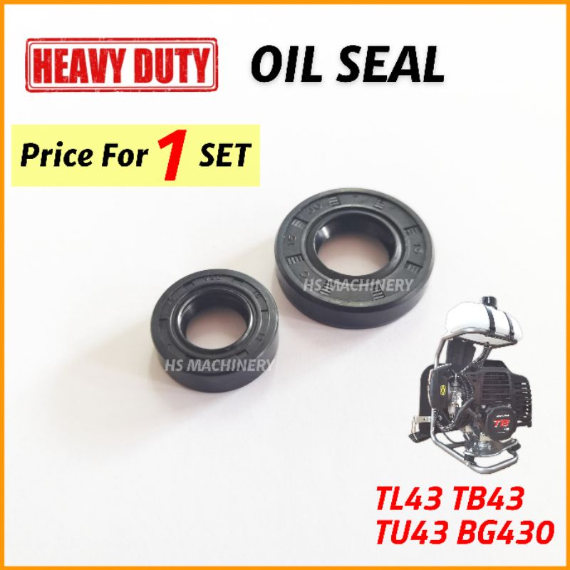 1 Set Heavy Duty Brush Cutter Mesin Rumput Oil Seal TL43 TU43 TB43 BG430 TANAKA TANEKA ...