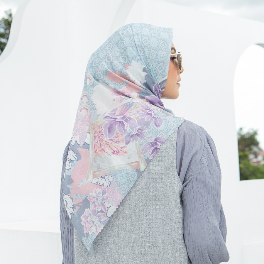 KING OF AMPAT VOILE SQUARE - BATANTA SKY PRINTING SCARF/ PRINTING HIJAB ...