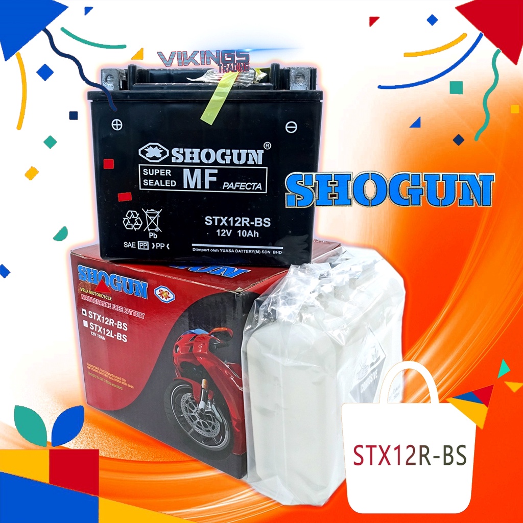 STX12 STX12R YTX12 STX12R-BS SHOGUN GS MALAYSIA YUASA BATTERY TRIUMPH KAWASAKI VESPA HONDA ...
