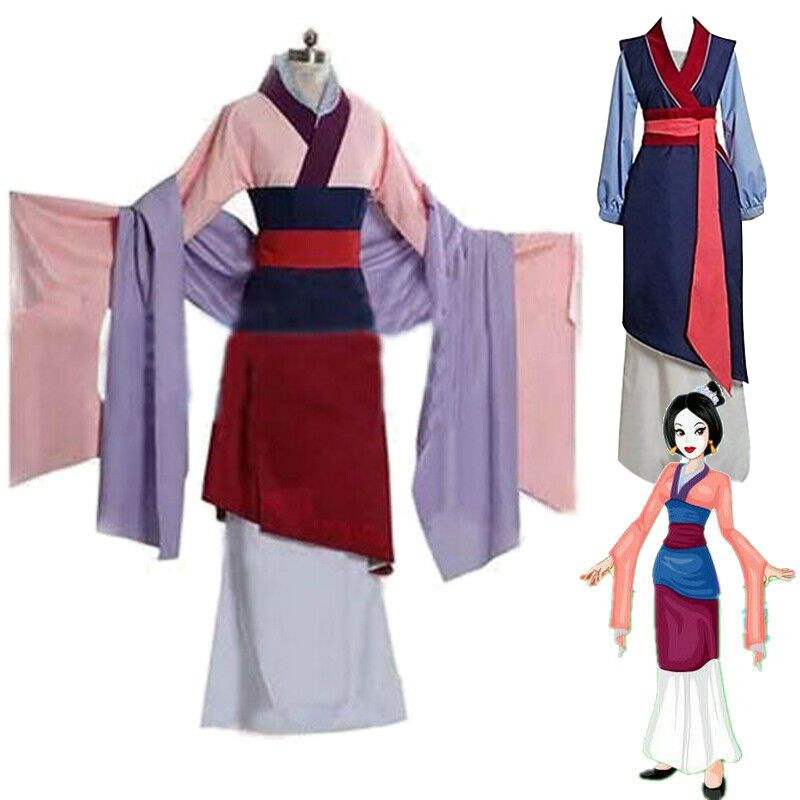 【Ready Stock】New 3XL Movie Mulan Traditional Kimono Dress Halloween ...