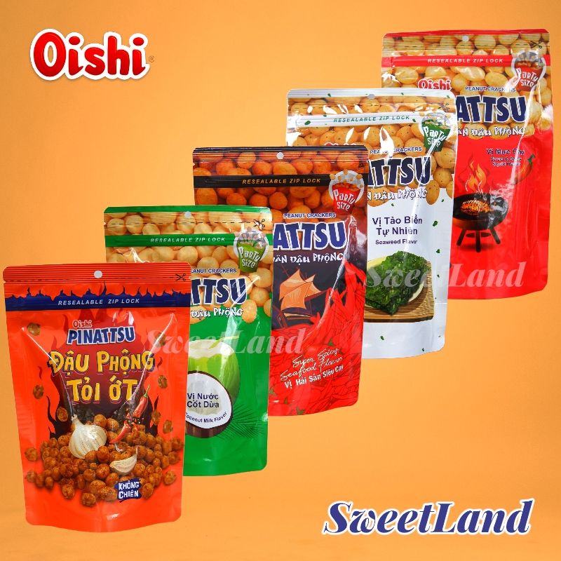 Oishi Pinattsu peanuts non-fried zip bag 80g | Shopee Malaysia
