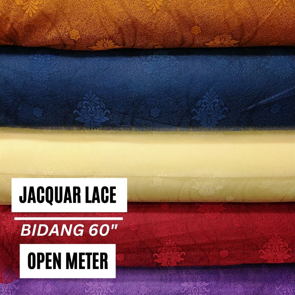 Kain Langsir Jacquar Lace Bidang 60" - DF - 0516 | Shopee Malaysia