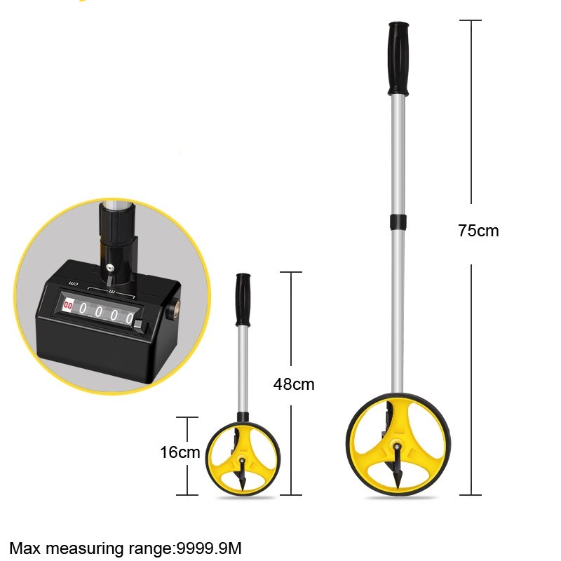 16cm 32cm Folding Distance Measuring Wheel Analog Counter Measure Tool ...