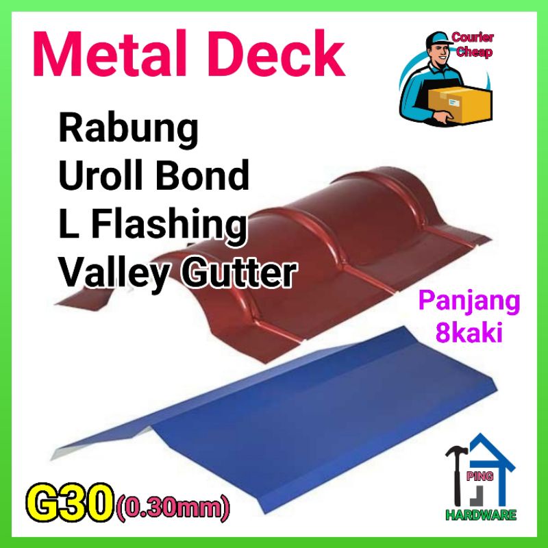 Metal Deck, Rabung,Caping, Uroll Bond, L Flashing, Valley Gutter (MD ...